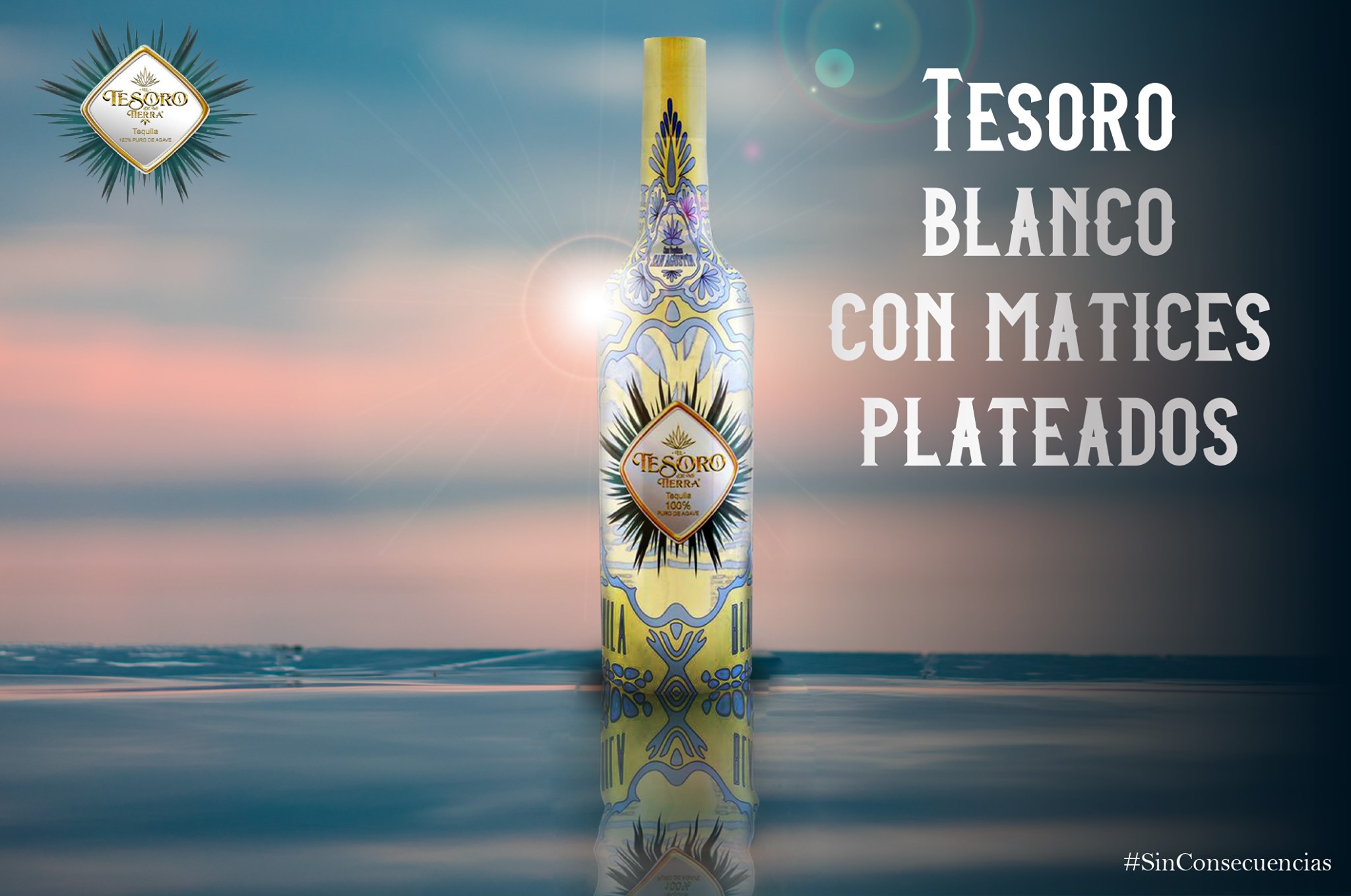 Tequila Blanco El Tesoro de mi Tierra $4920 - CID Negocios