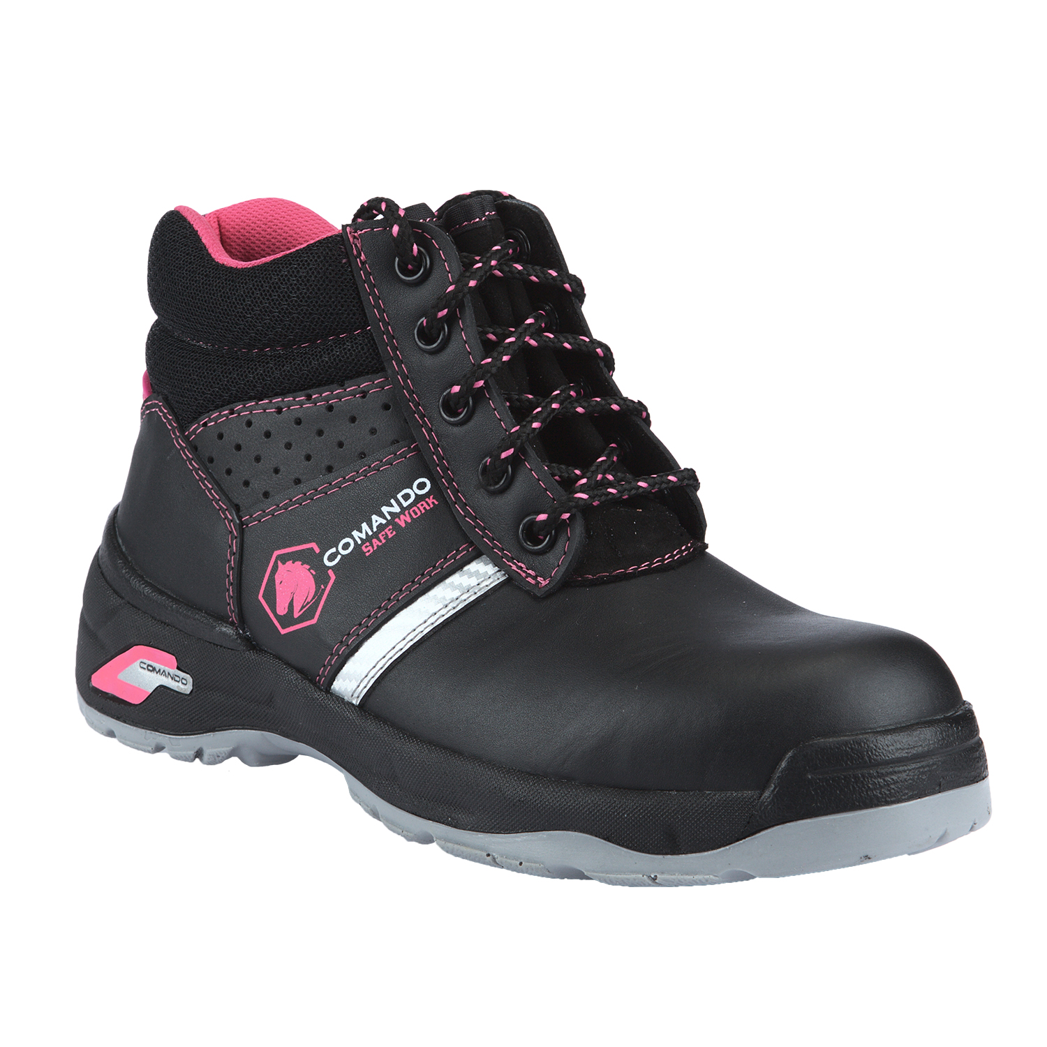 Grupo Industrial Comando-Calzado Industrial 207, 100% Piel, Suela ...