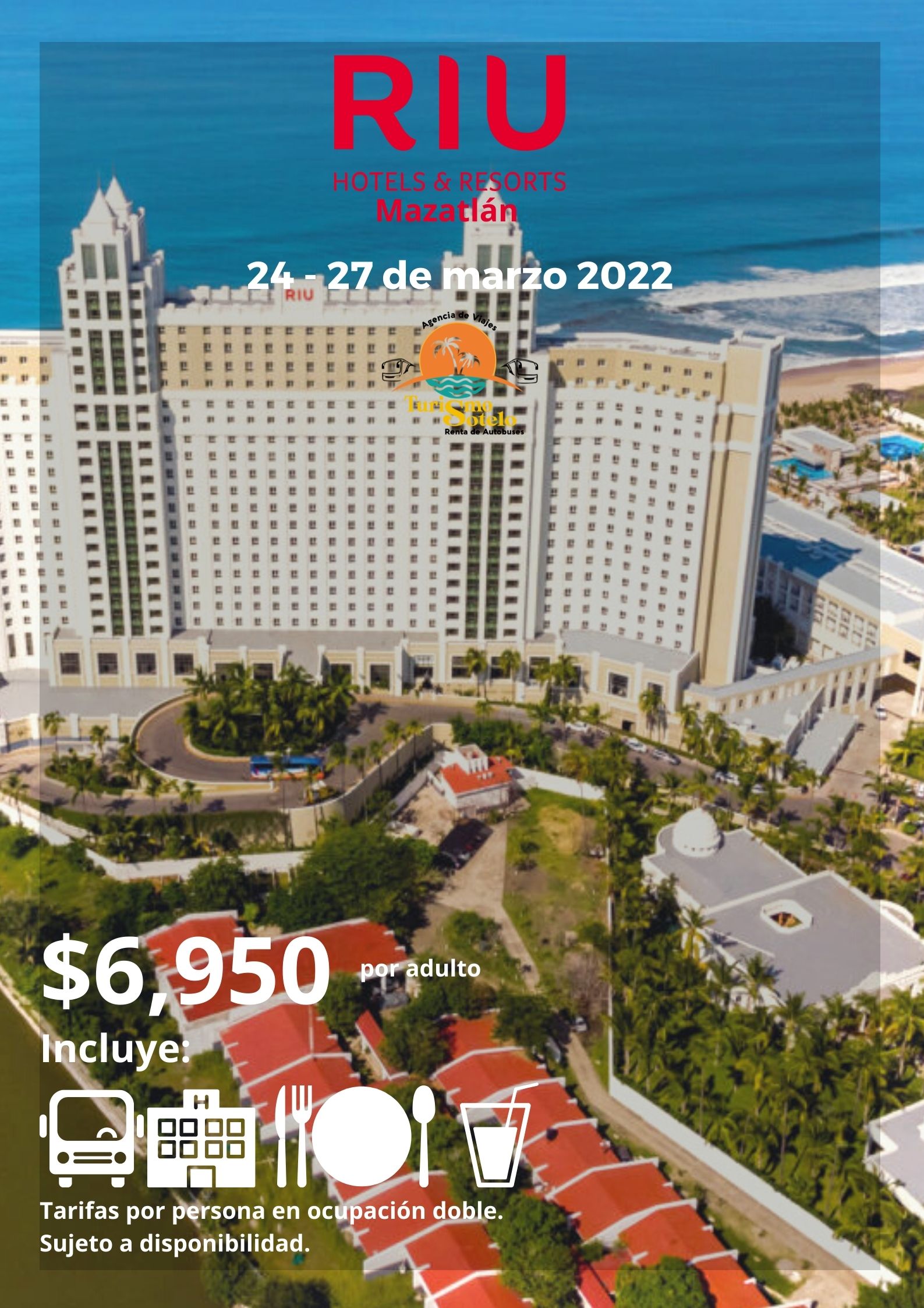 Agencia De Viajes Turismo Sotelo-Hotel Riu Mazatlán-$6950