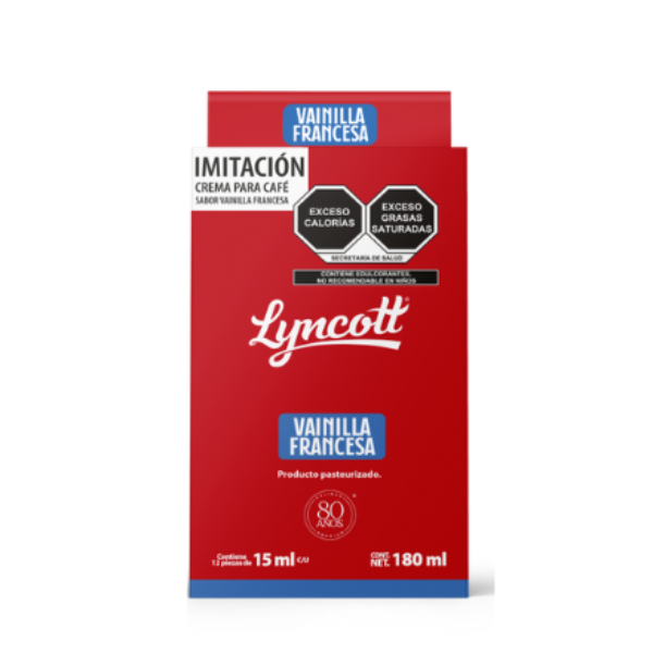 CREMA PARA CAFÉ VAINILLA LYNCOTT 12 PZ $32 - Proselacsa Foodservice
