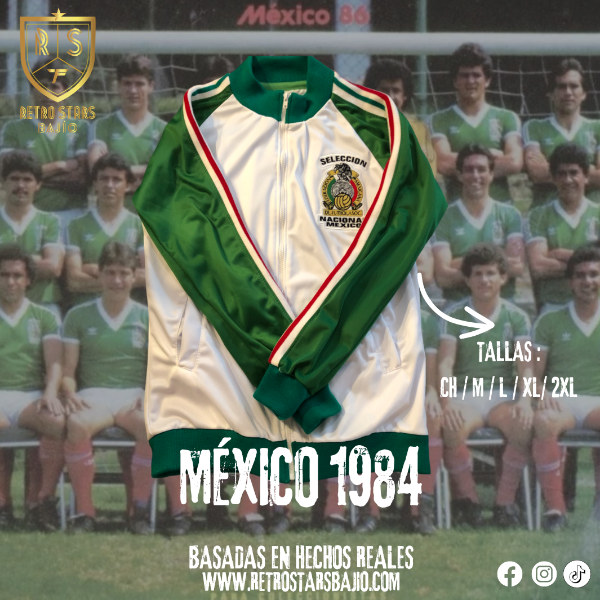 México 1984 Verdiblanca $750 - RetroStars